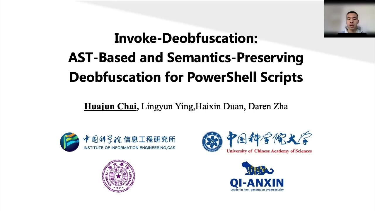 Invoke-Deobfuscation: AST-Based and Semantics-Preserving Deobfuscation for PowerShell Sc ...