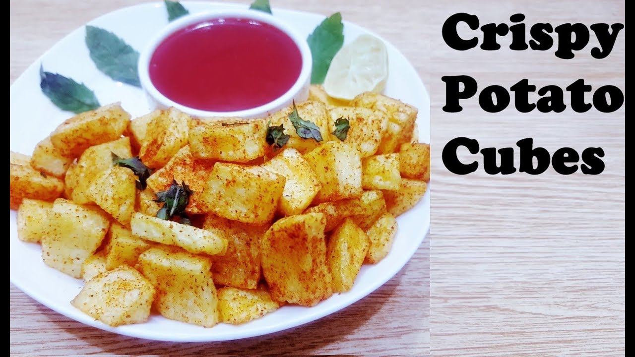 Crispy Potato Cubes - Snack and Lunch Ideas - YouTube