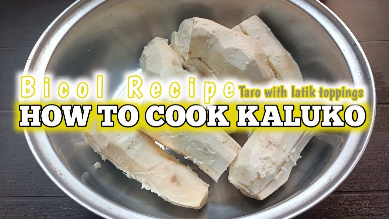 HOW TO COOK KALUKO I BICOL SPECIAL RECIPE I TARO WITH LATIK TOPPINGS ...