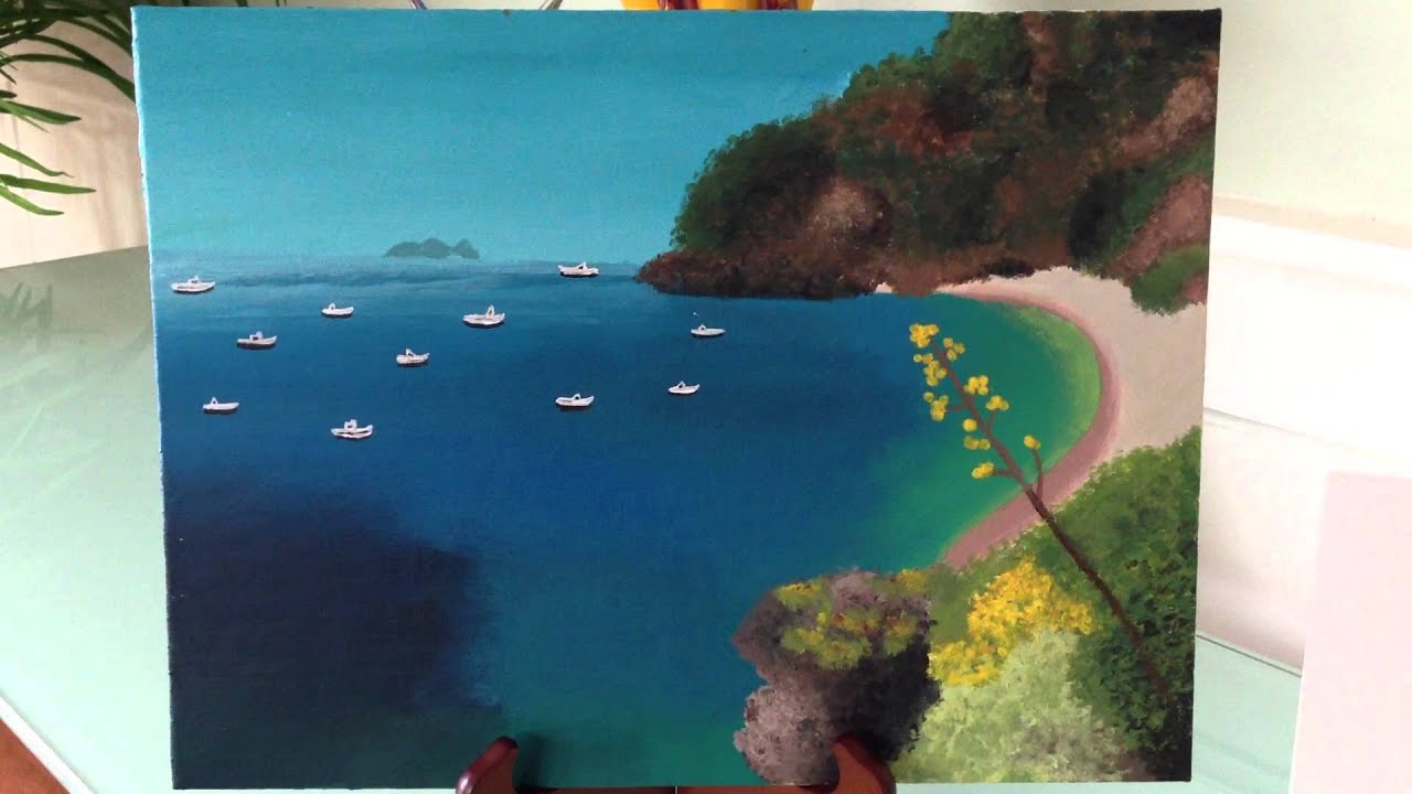 Acrylic Painting and Pen & Ink Drawing - YouTube