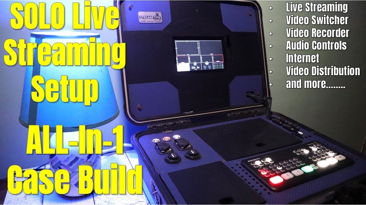 Compact Live Streaming Case Setup with ATEM Mini Pro for Solo Streamers ...