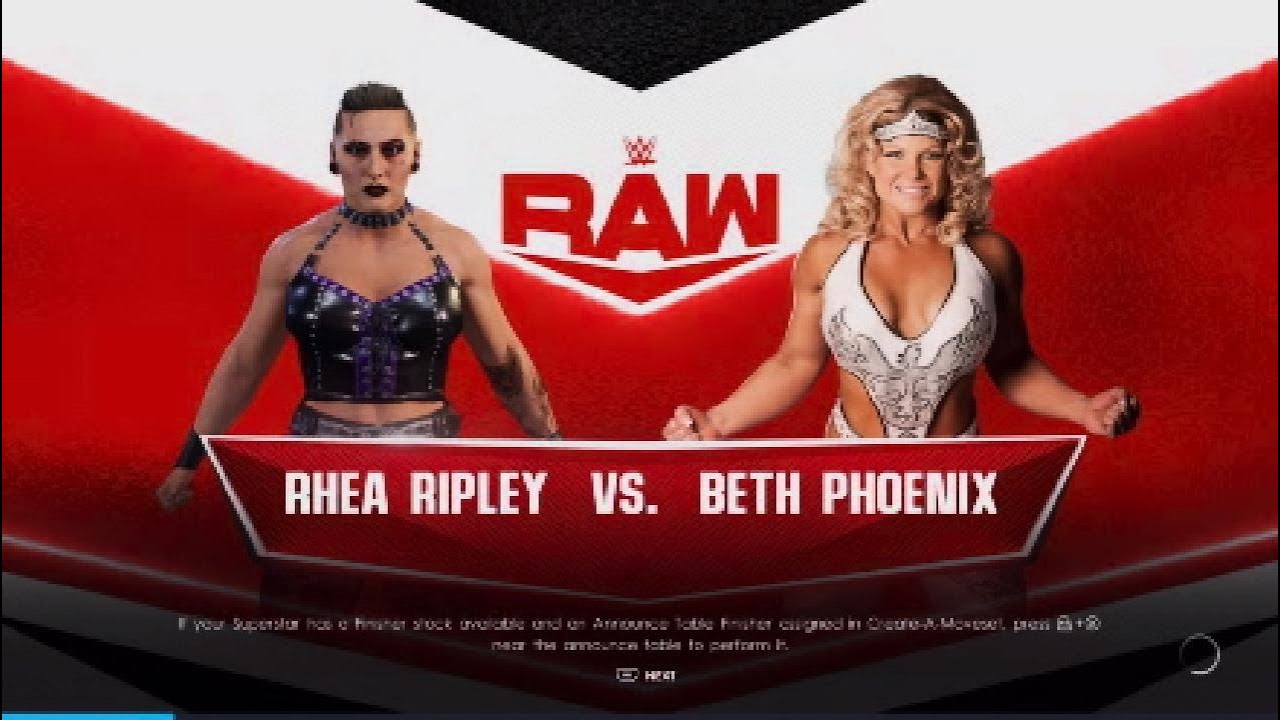 WWE 2K22 | Rhea Ripley vs Beth Phoenix - YouTube