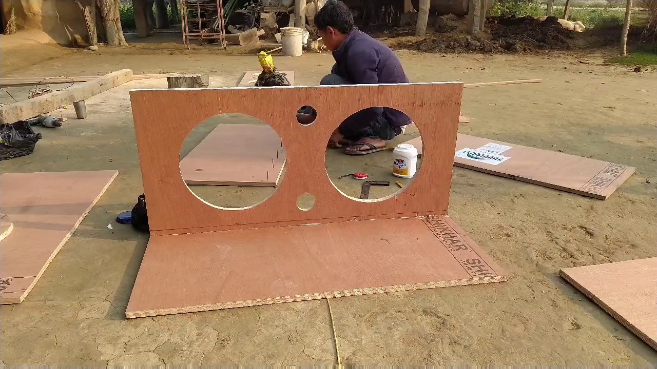 How to make 2×15 dj box at home. - YouTube