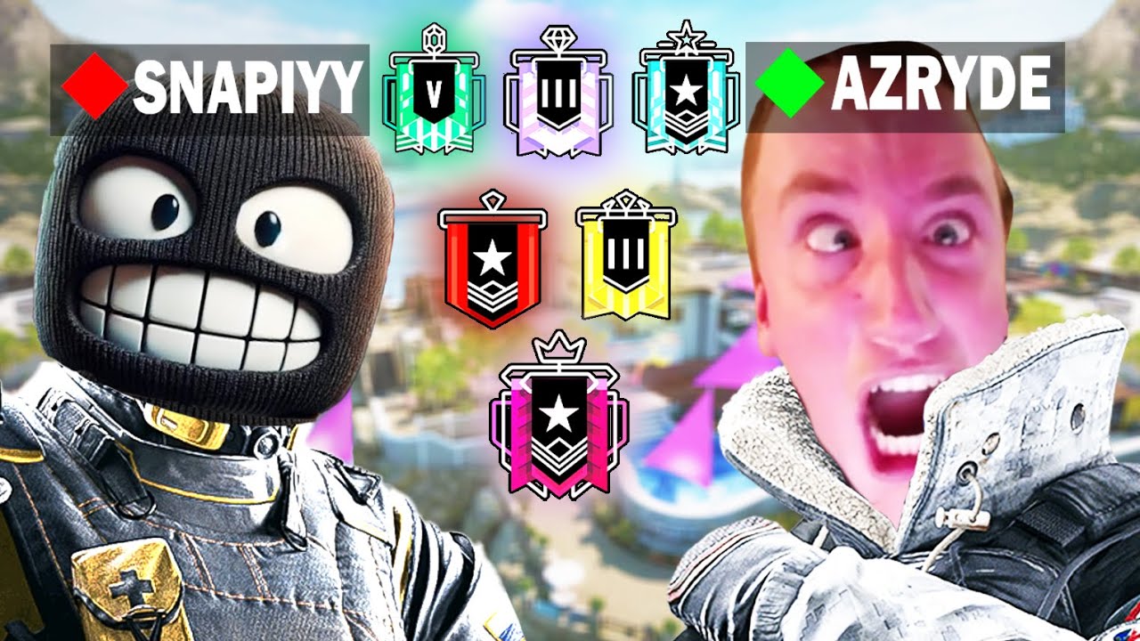 AZRYDE & SNAPIYY 2V2 ALL RANKS IN RAINBOW SIX SIEGE - YouTube