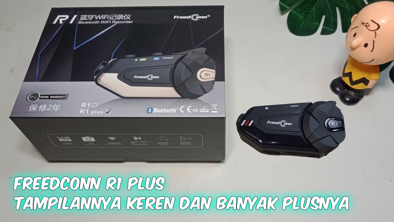 Unboxing & Review Intercom Helm Berkamera Freedconn R1 Plus. - YouTube