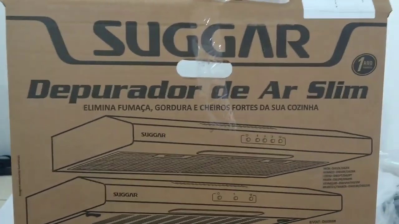 Unboxing e Instalação Depurador de Ar Slim Suggar (2021) - YouTube