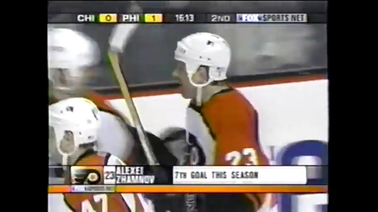 Chicago Blackhawks @ Philadelphia Flyers - Feb. 24, 2004 - Alex Zhamnov ...