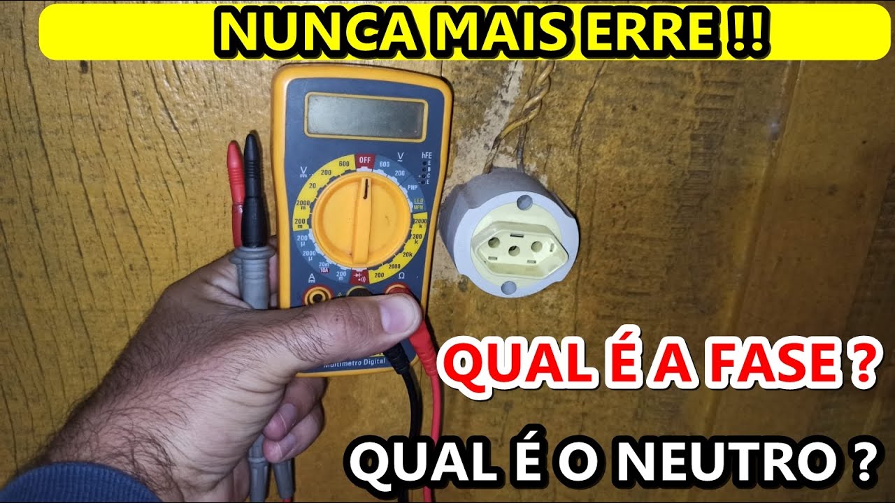 COMO DESCOBRIR QUAL É O FIO "FASE" EM UMA INSTALAÇÃO ELÉTRICA - YouTube