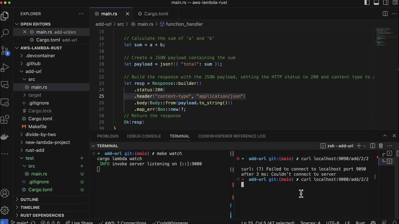 Getting Started With Rust Aws Lambda Function Urls Youtube