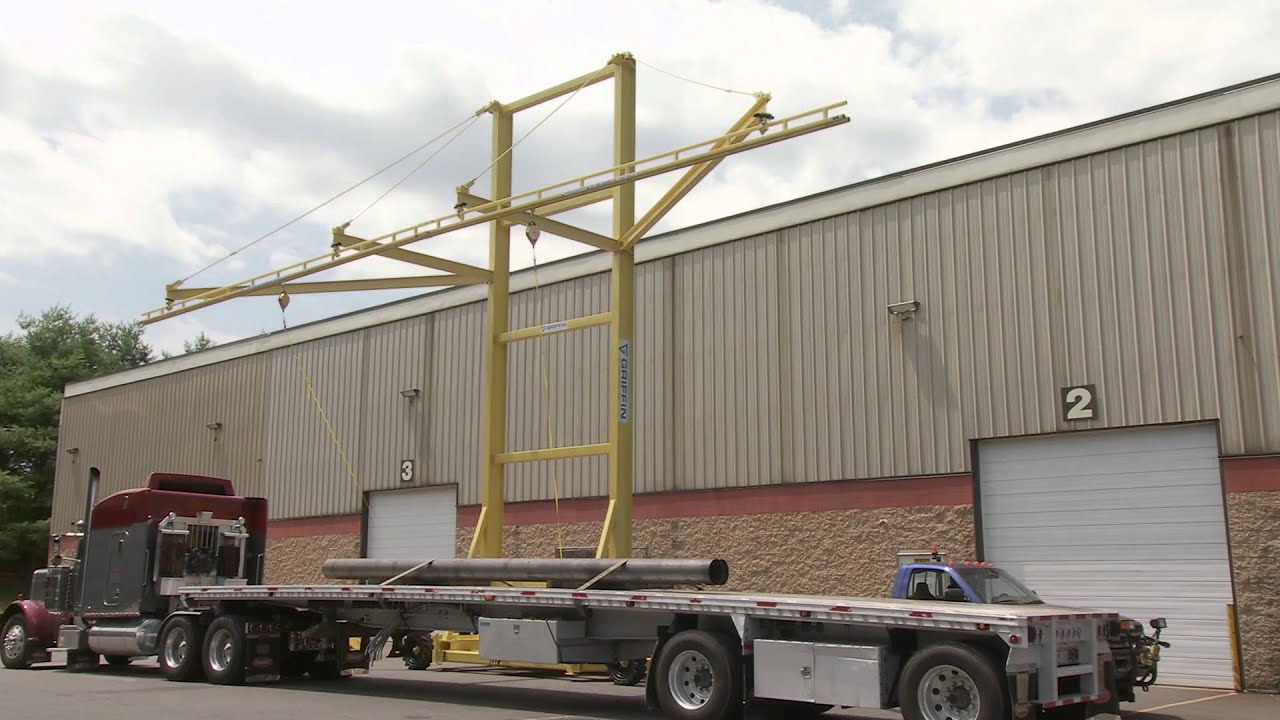 Portable Fall Protection - The Griffin by Rigid Lifelines - YouTube