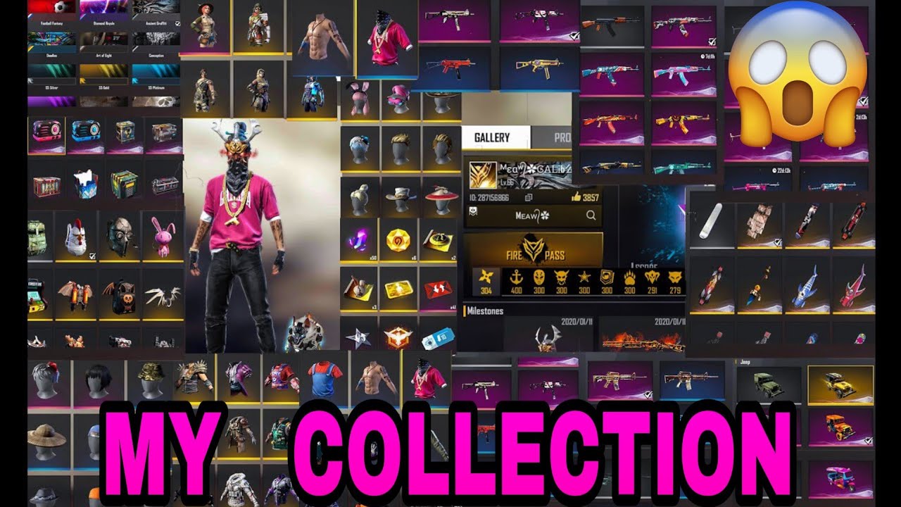My Collection Video || Free Fire Game Collection || Op Collection ...