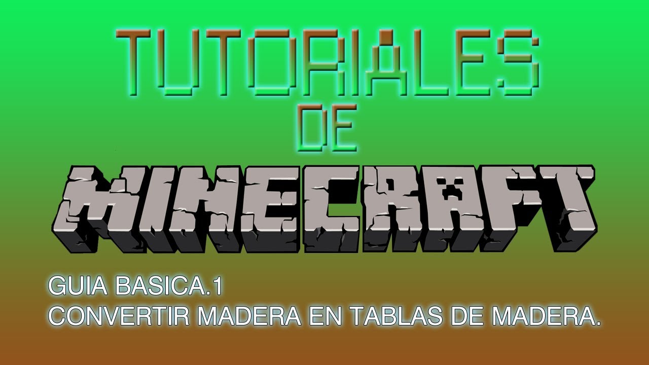 minecraft como convertir madera en tablas de madera - YouTube