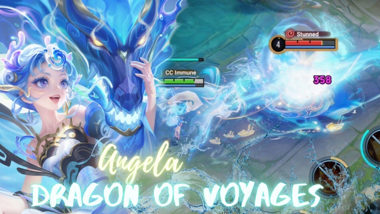 An Kỳ Lạp "Rồng Viễn Du" (Thừa Long Tụ) | Angela "Dragon of Voyages" Gameplay | Honor of Kings ...