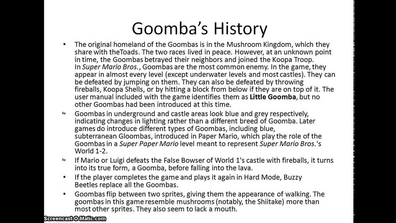 What is a Goomba? - YouTube