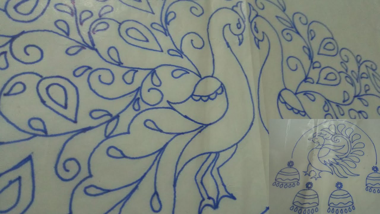 Aari work grand sleeve design making|aari embroidery bridal sleeve design tracing| Aari Gallery ...