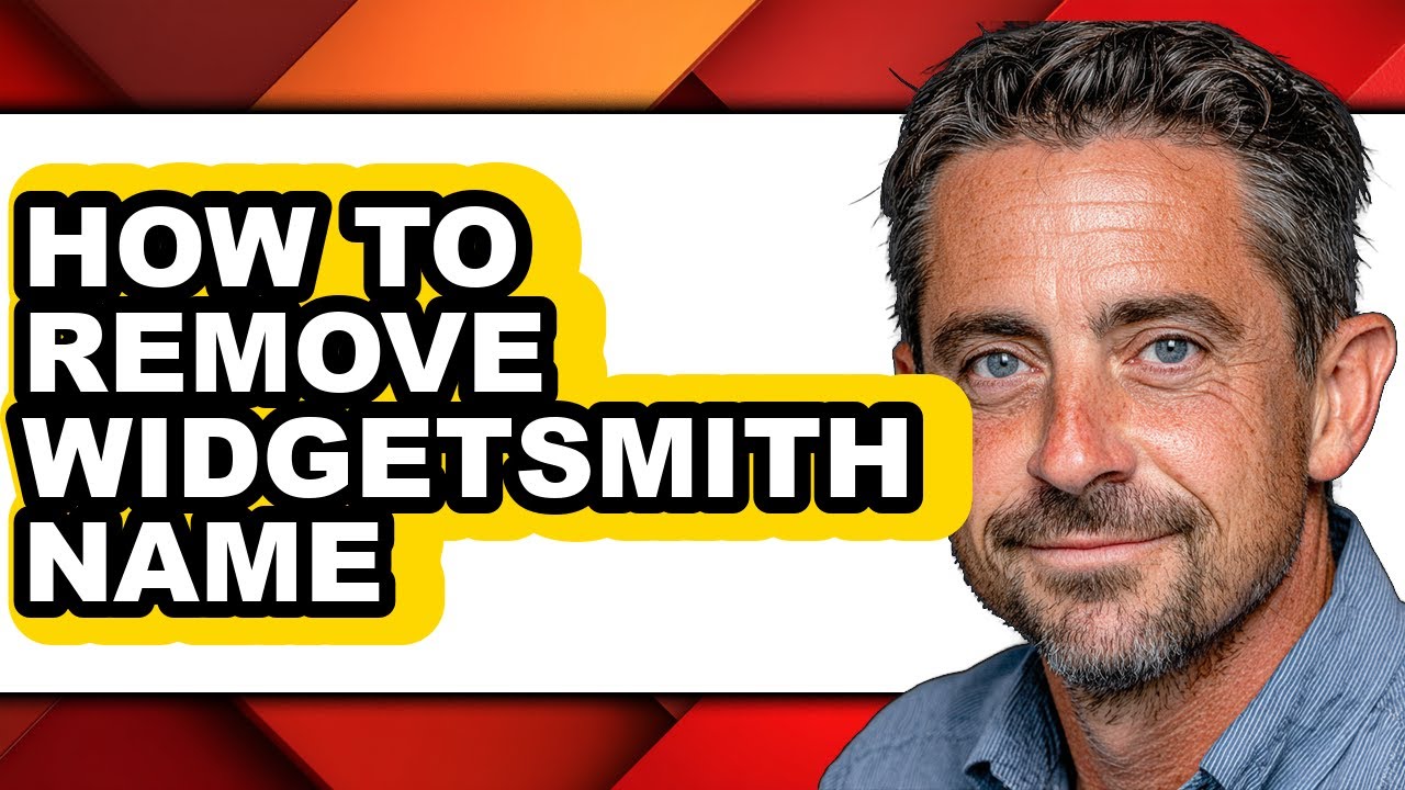 How to Remove Widgetsmith Name - Step by Step - YouTube