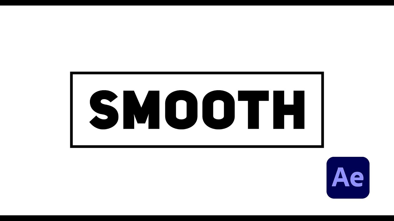 Adobe After Effects: Create Smooth And Minimal Text Animation - YouTube