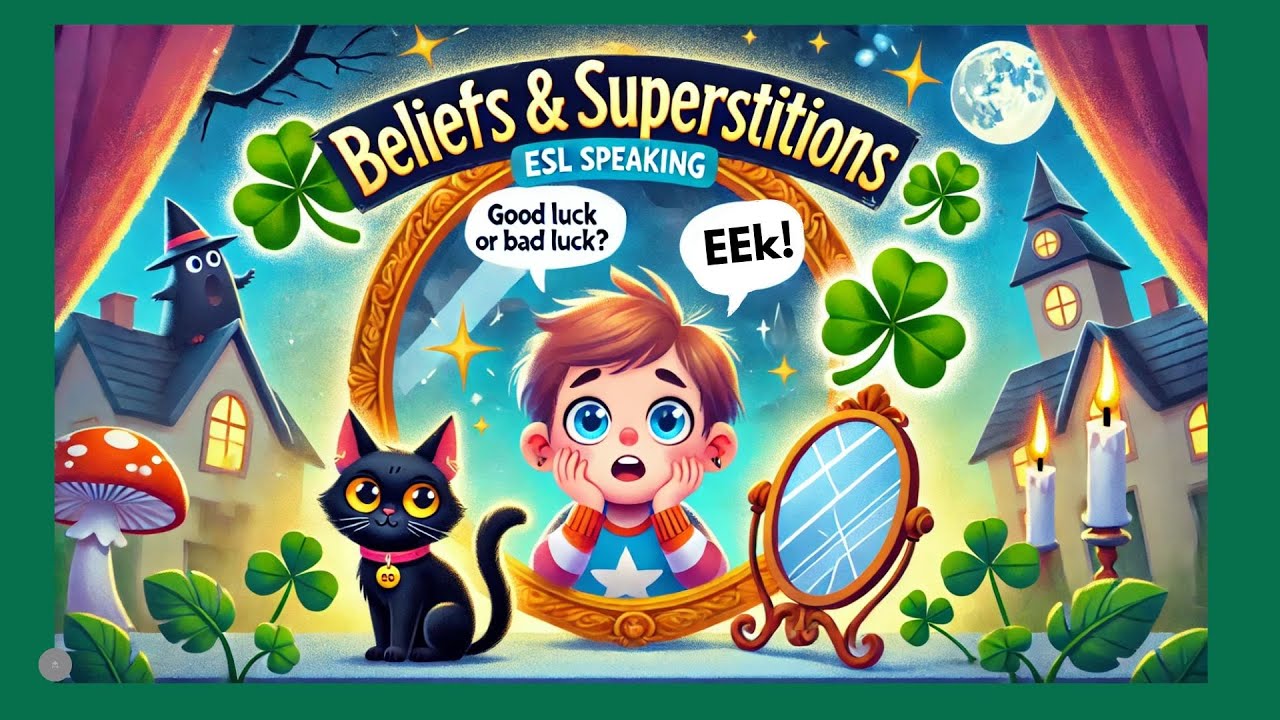 Beliefs and superstitions | Fun ESL Speaking for Kids! | Where do ...