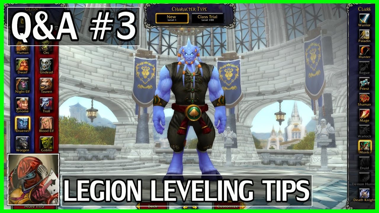 Q&A #3 - Legion Leveling Tips, Streaming & More - YouTube