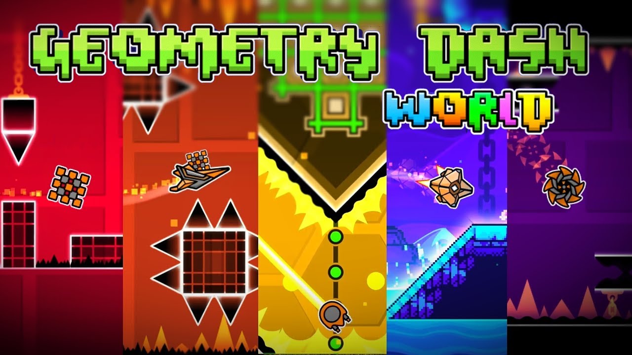 What If EVERY GD Level Was in Geometry Dash World? - YouTube