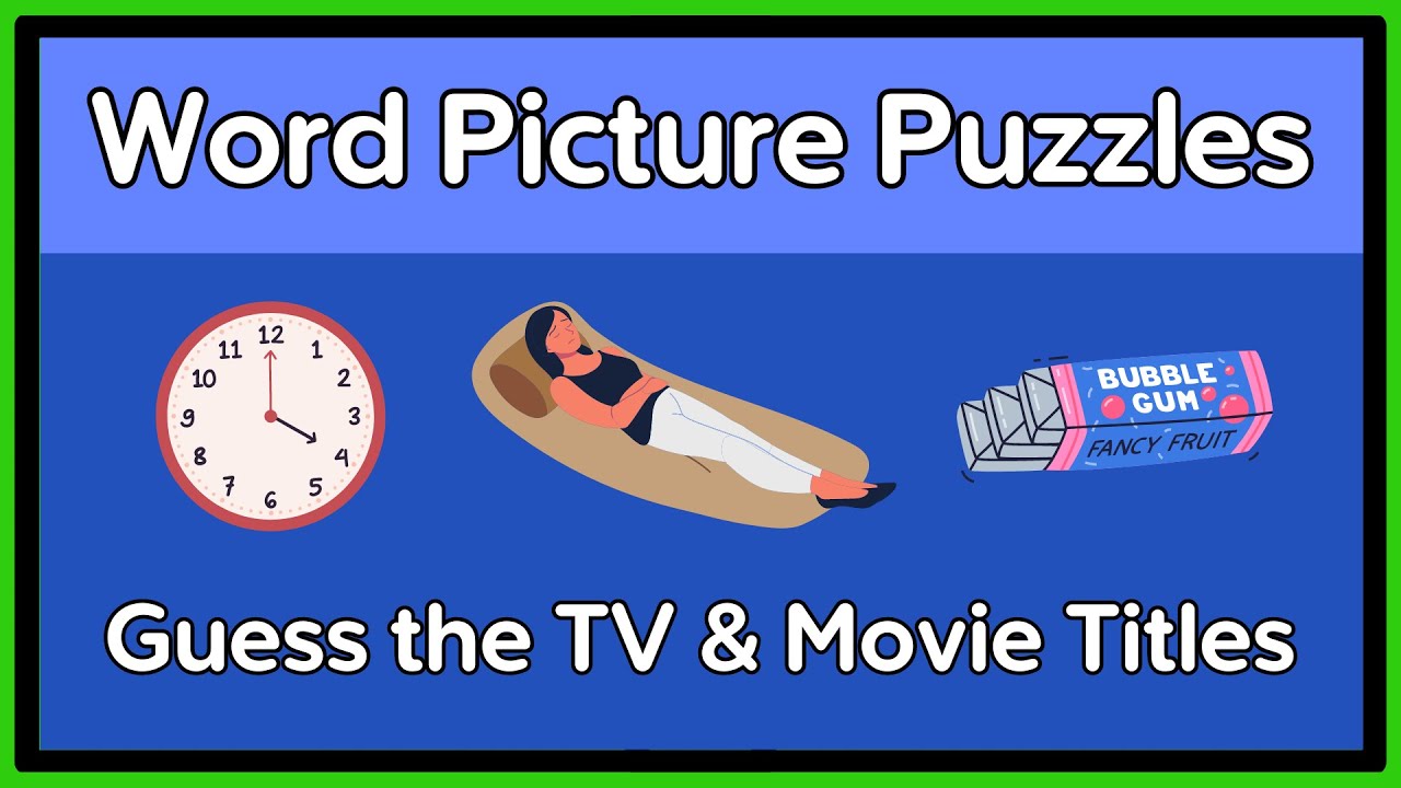 Guess the TV and Movie Titles: Picture Puzzle Quiz! - YouTube