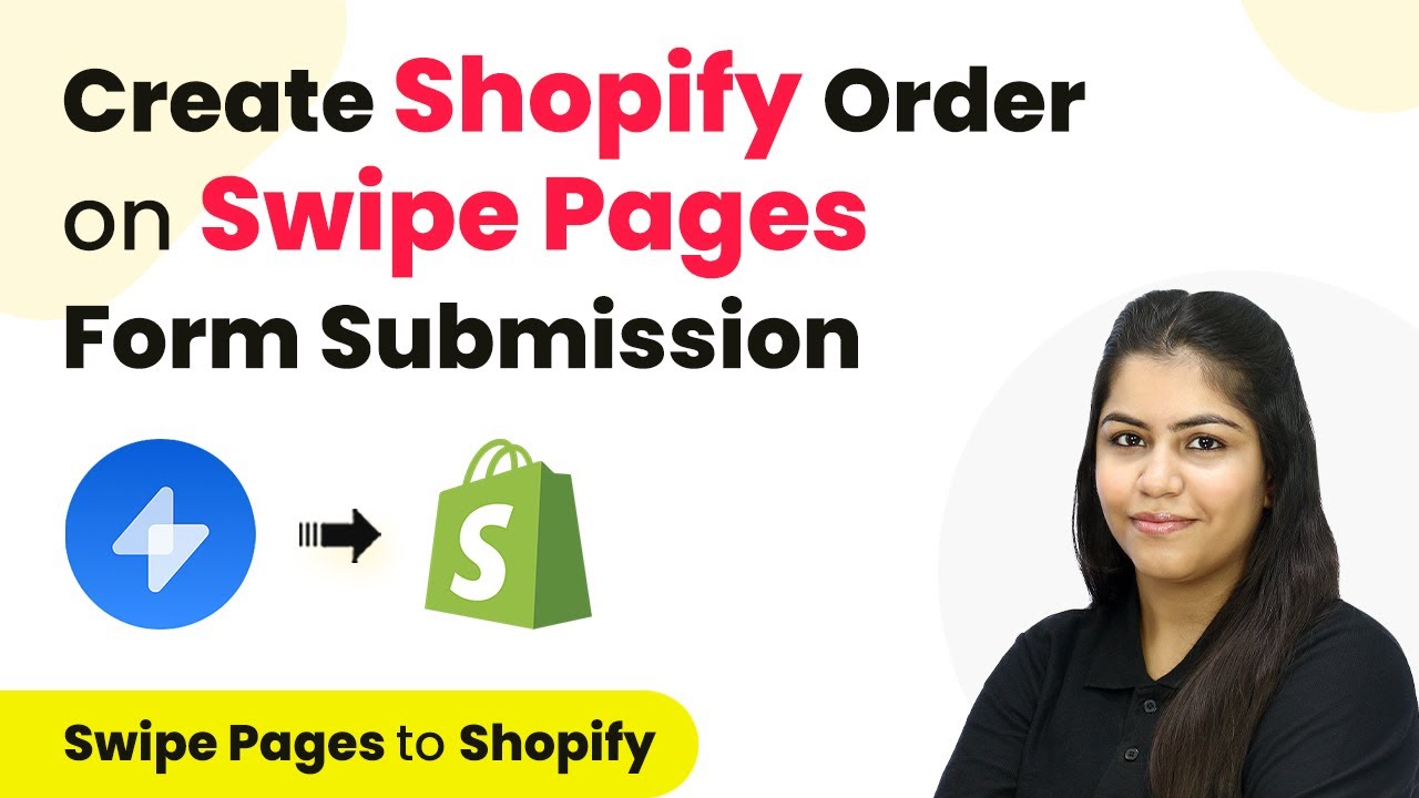 How to Create Shopify Order on Swipe Pages Form Submission - YouTube