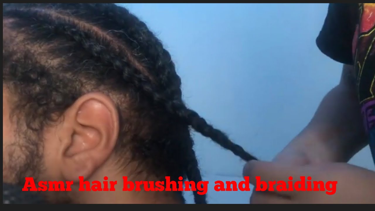 Asmr hair braiding brushing And Whispering headphones recommended - YouTube