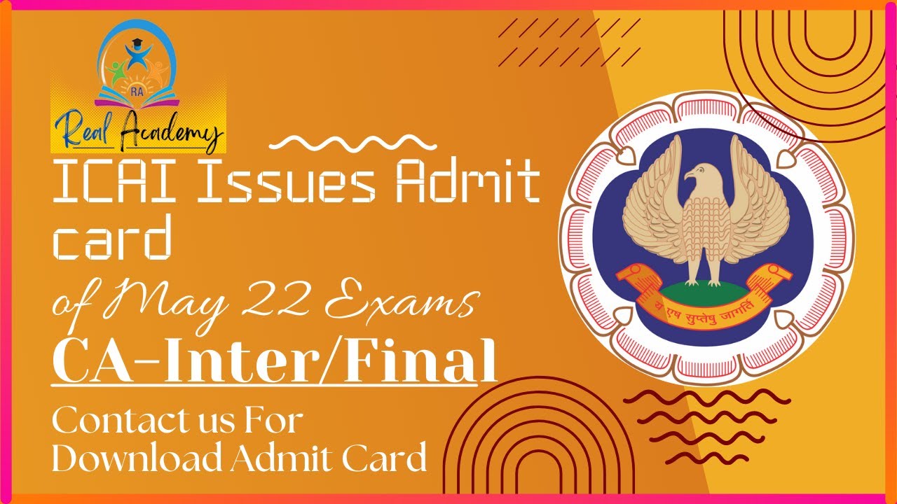 How to Download CA Admit Card for May 2022 ICAI Examination | With live ...