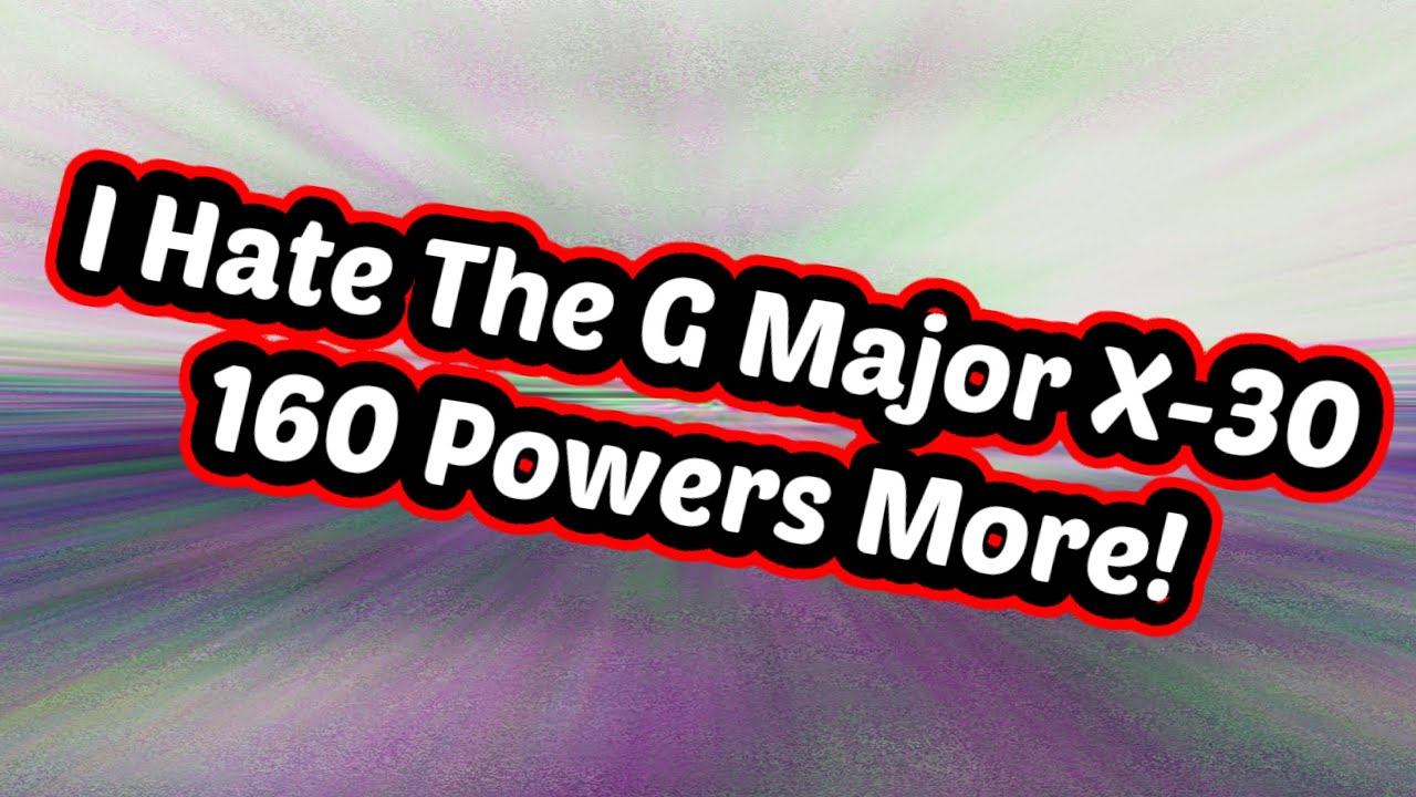 I Hate The G Major X-30 160 Powers More!!!!! - YouTube