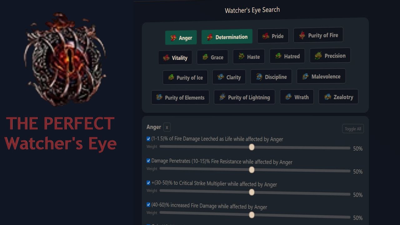 HOW TO FIND THE PERFECT WATCHERS EYE in POE 3.24 - YouTube