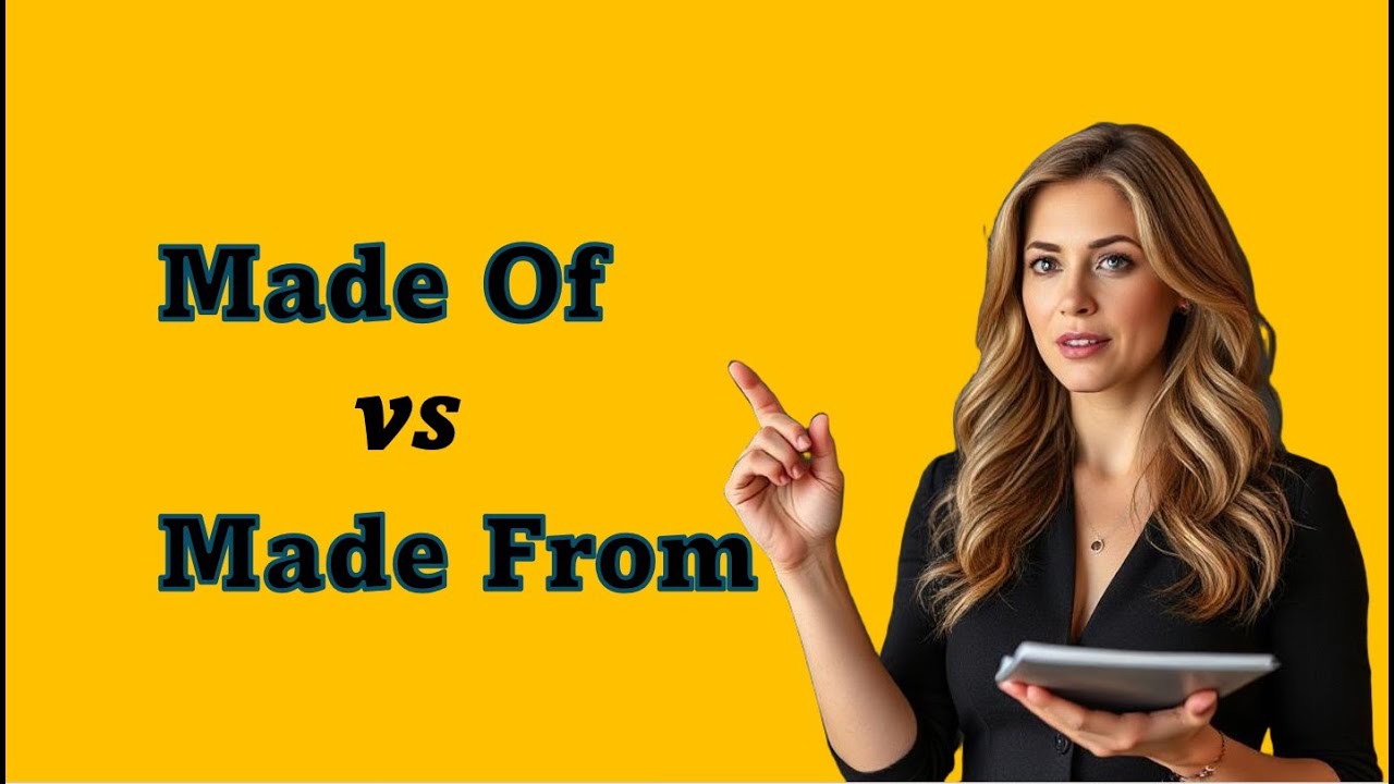 'Made Of' vs 'Made From' | English Grammar Lesson 🎓 - YouTube