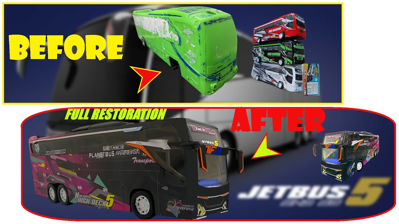 Membuat JetBus 5 dari bus basuri rusak - YouTube