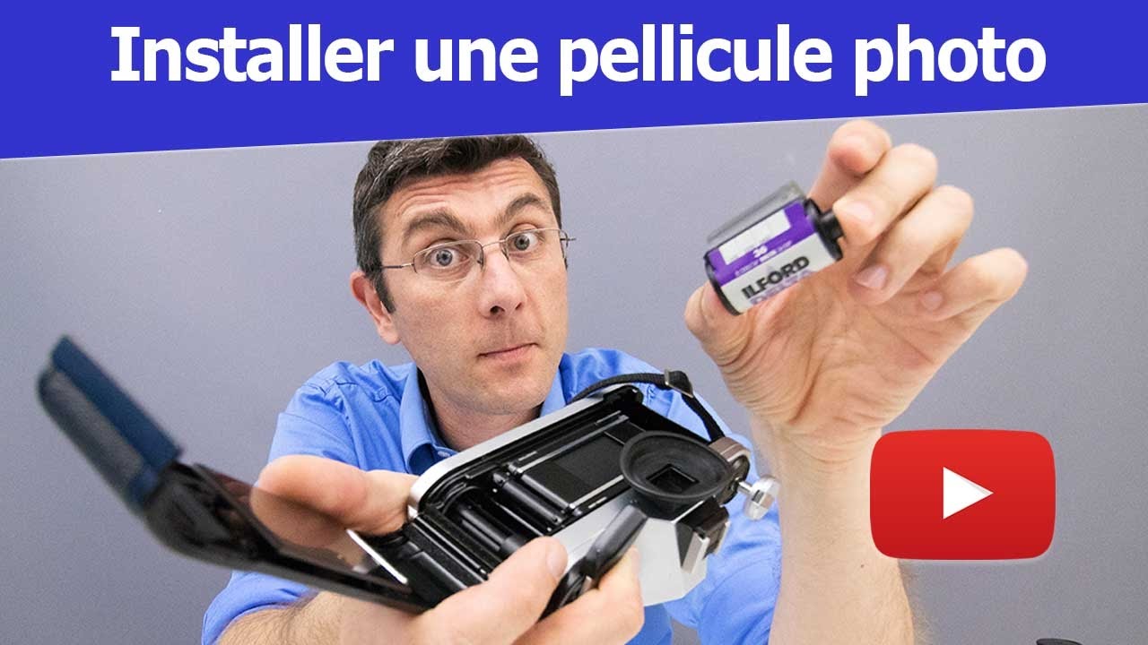 Installer une pellicule dans un appareil photo argentique - YouTube