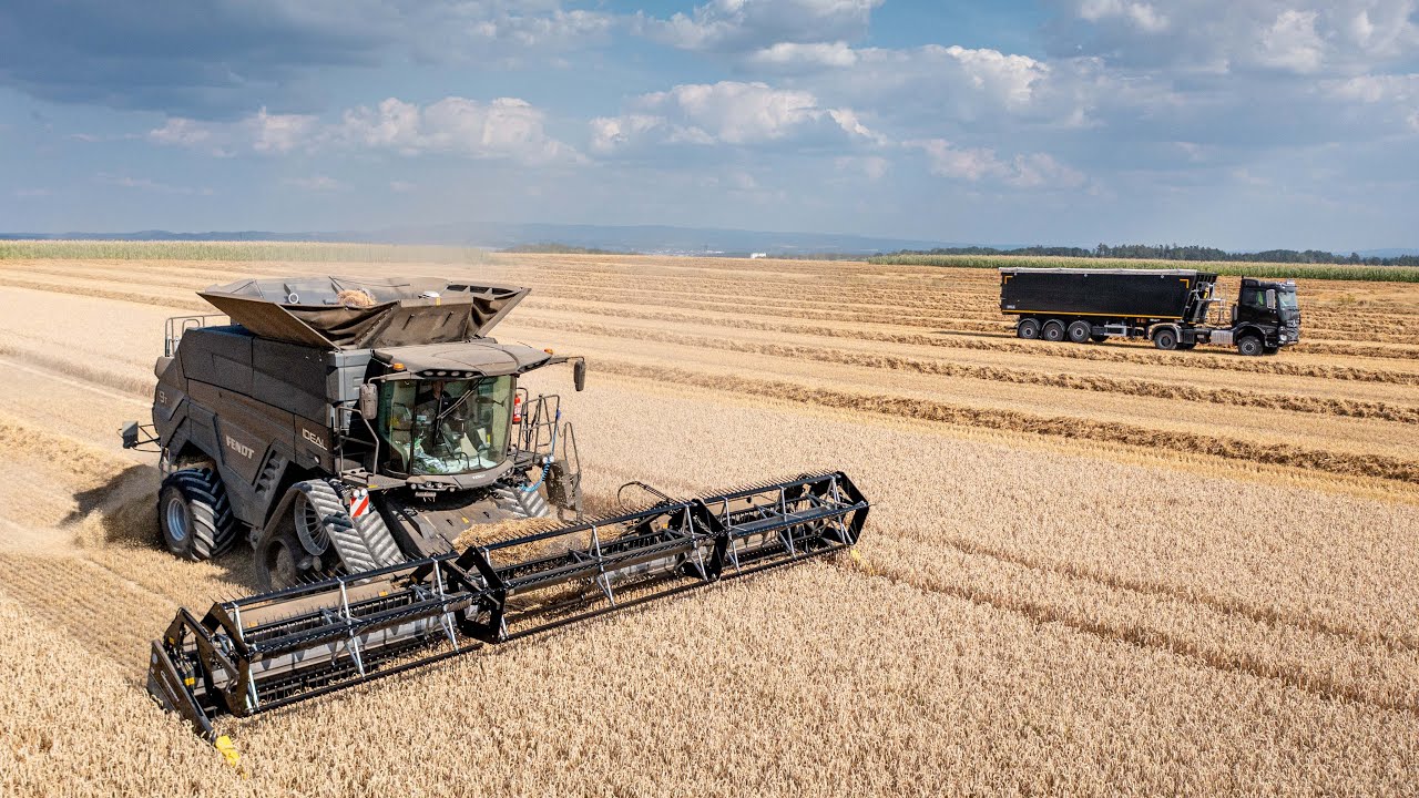 4K | BLACK TEAM HARVEST 2022 - Fendt Ideal 9T + IDEALDrive & Fendt 939 ...