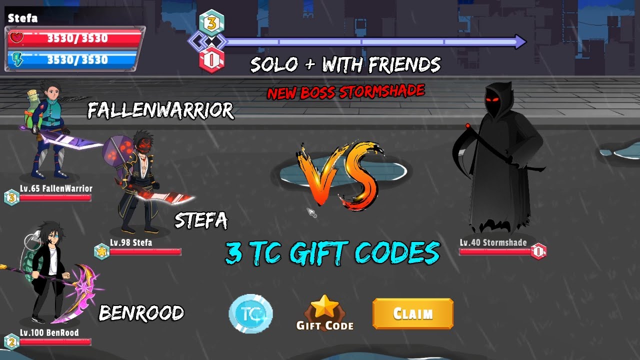 Tenno - Stormshade LvL 40 Boss Solo + w/friends + 3 TC Gift Codes ...