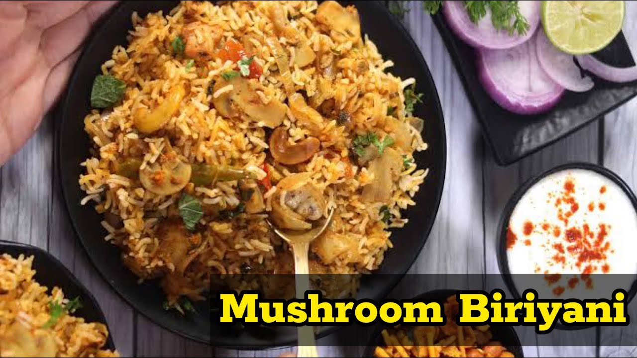 Mushroom Biriyani Making | #7 Mushroom Biriyani Recipe | Poori’s ...