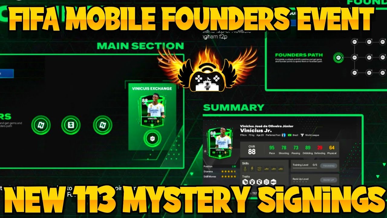 FIFA MOBILE FOUNDERS EVENT🤩 | EA FC MOBILE 24 | 120 VINICIUS JR FREE ...