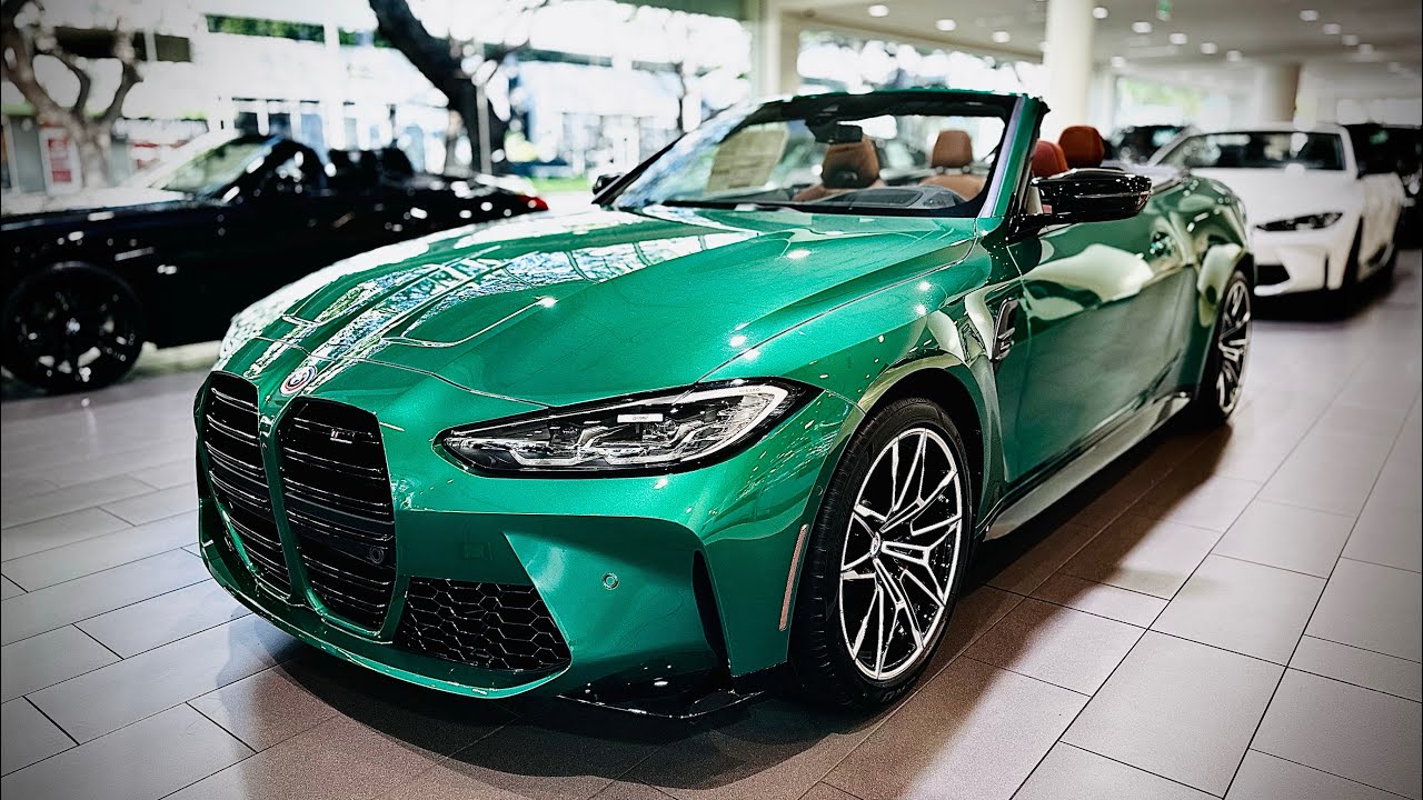 2023 BMW M4 Convertible (Isle of Man Green Metallic) - YouTube