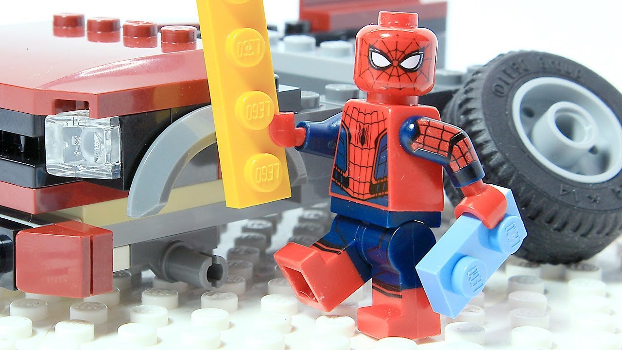 Spiderman Brick Building LEGO CAR Superhero Animation - YouTube
