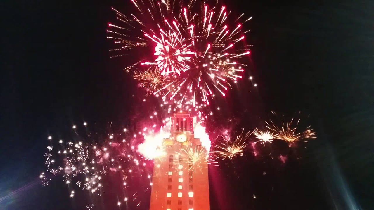 2014 University of Texas at Austin Commencement FIreworks - YouTube