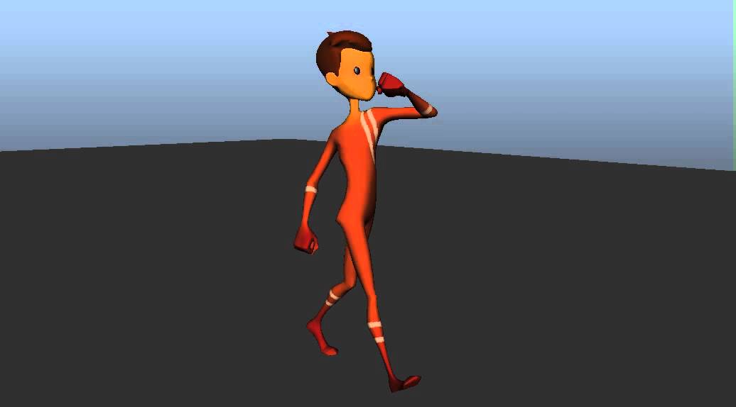 Happy Walk Animation v2 - YouTube