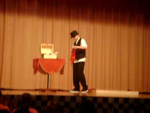 Alex Jarbo Magic Act at Carleton middle school talent show - YouTube