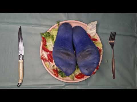 Tickle salad on little stinking socks! Bon appétit!