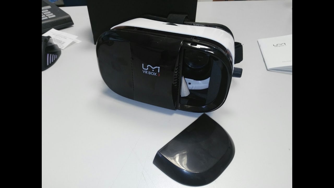 UMI BOX 3 VR Gafas 3D de Realidad Virtual con Lentes Ajustables - YouTube