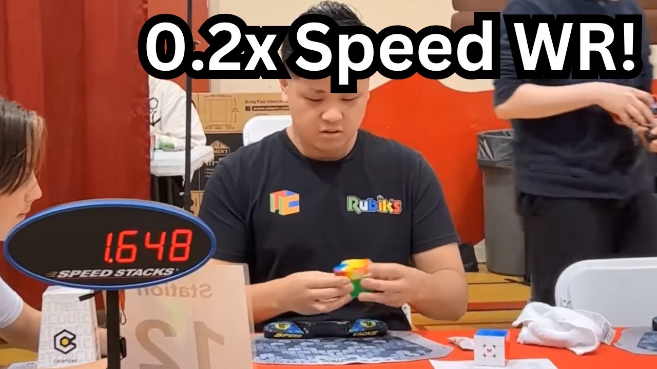 Max Park's 3.13 World Record in Different Speeds! - YouTube