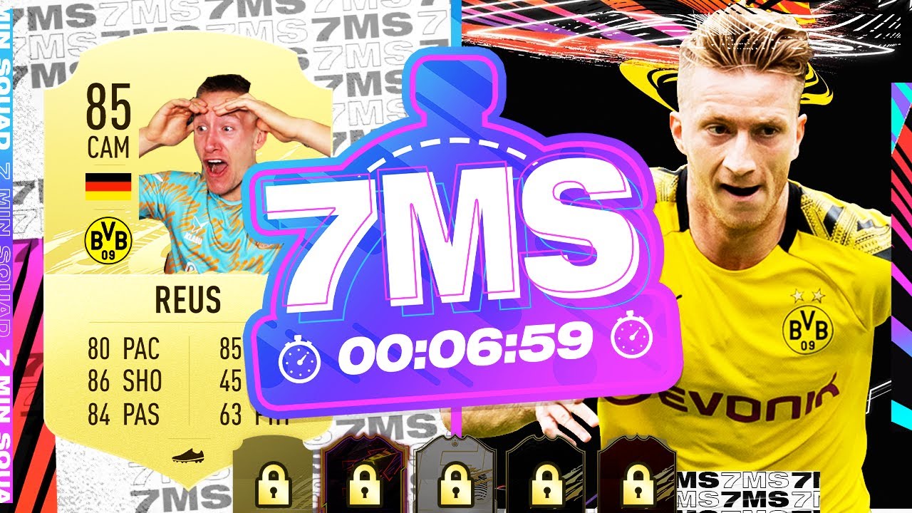 1M+ COIN PLAYER ON THE LINE!!! REUS VS @reev 7 MINUTE SQUAD BUILDER ...