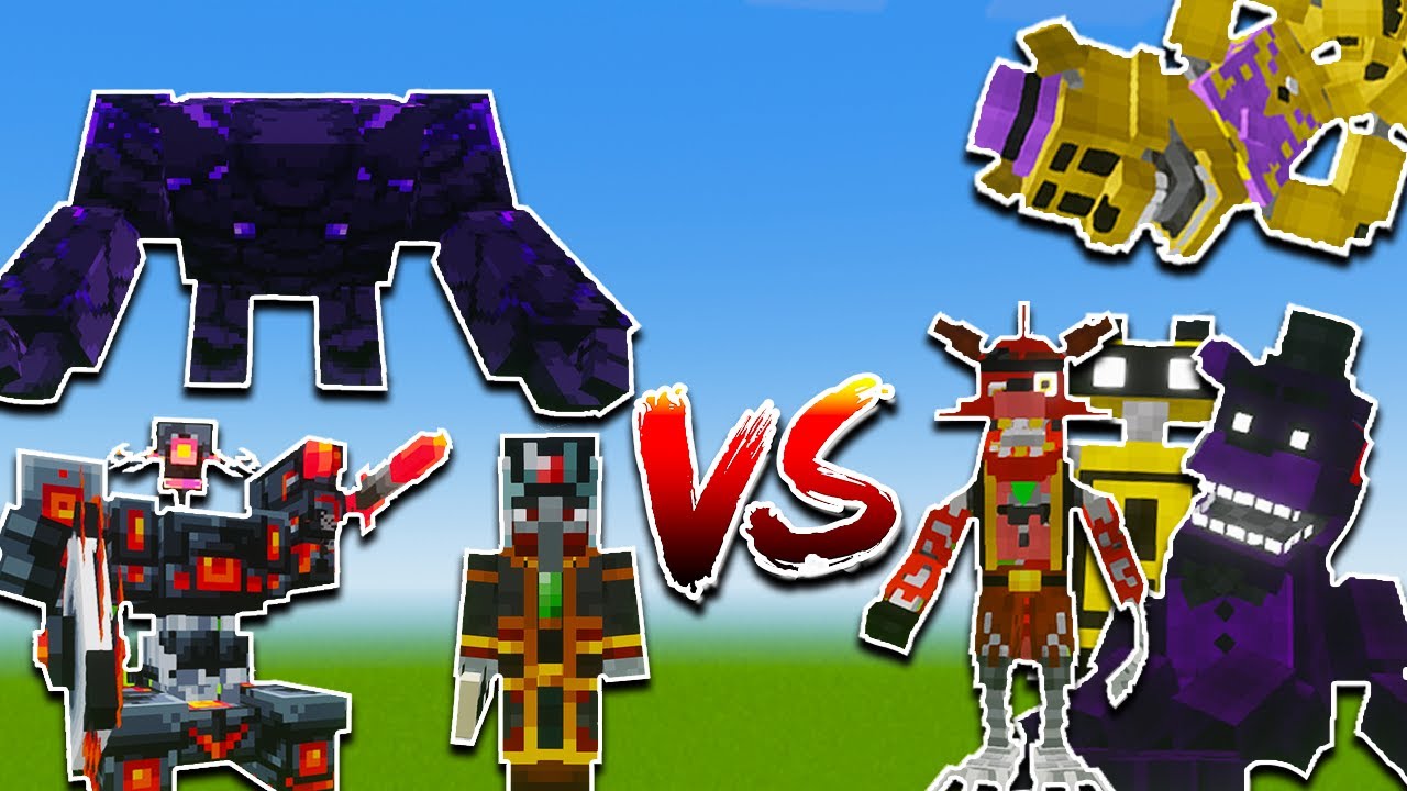 Ender Golem, The Prowler, The Watcher, Nameless Sorcere Mobs vs FNAF ...