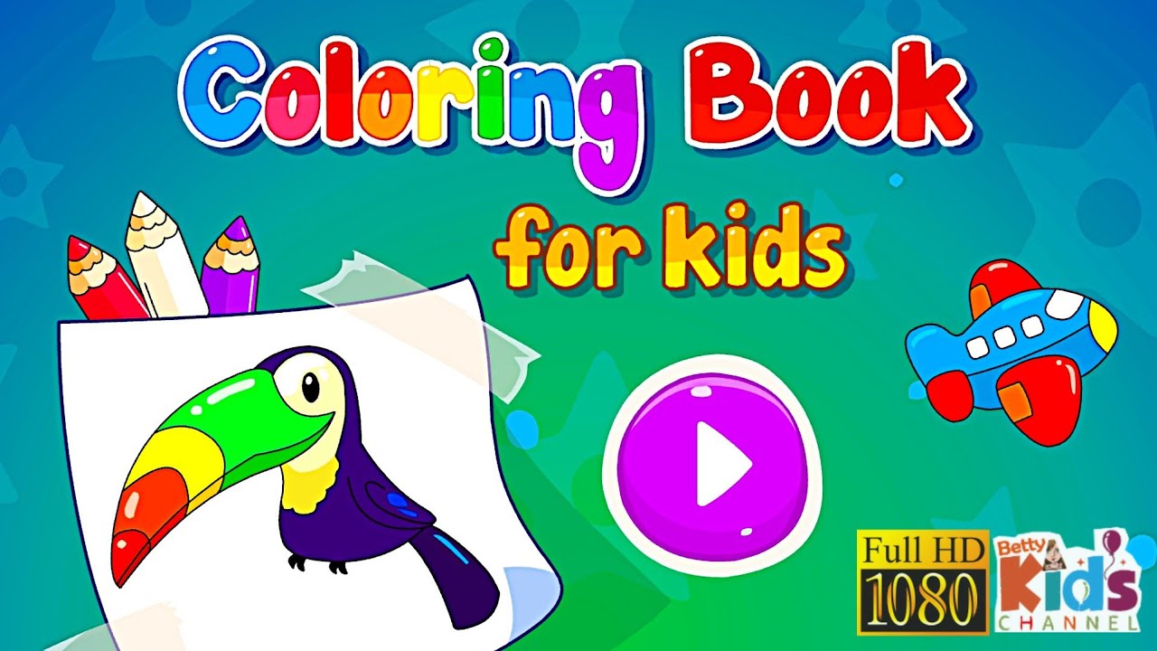 Coloring Book for kids Game Review 1080p Official FooFoo Kids - YouTube