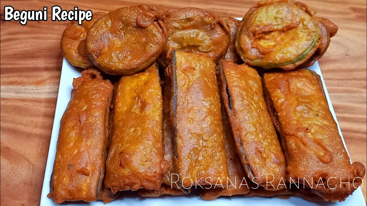 মুচমুচে বেগুনি বানানোর সহজ রেসিপি |tasty & crispy beguni recipe ...