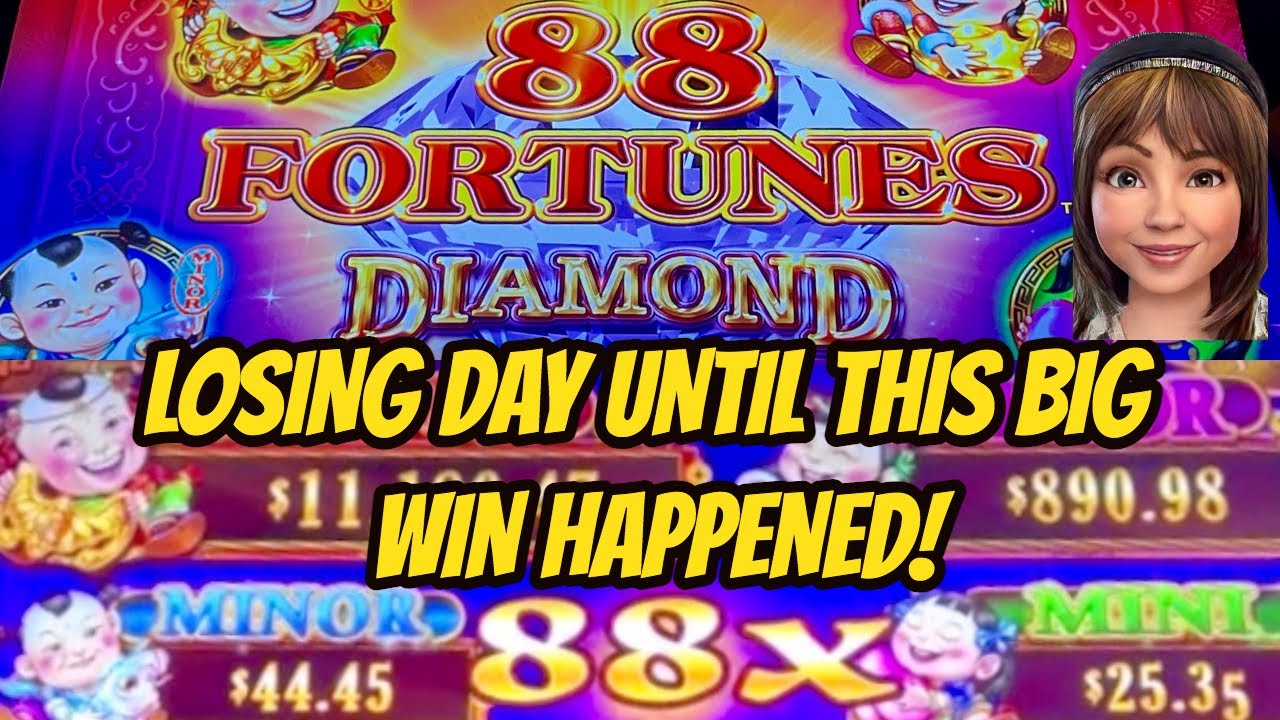 88X Line Hit Makes For A Big Win! 88 Fortunes Diamond - YouTube